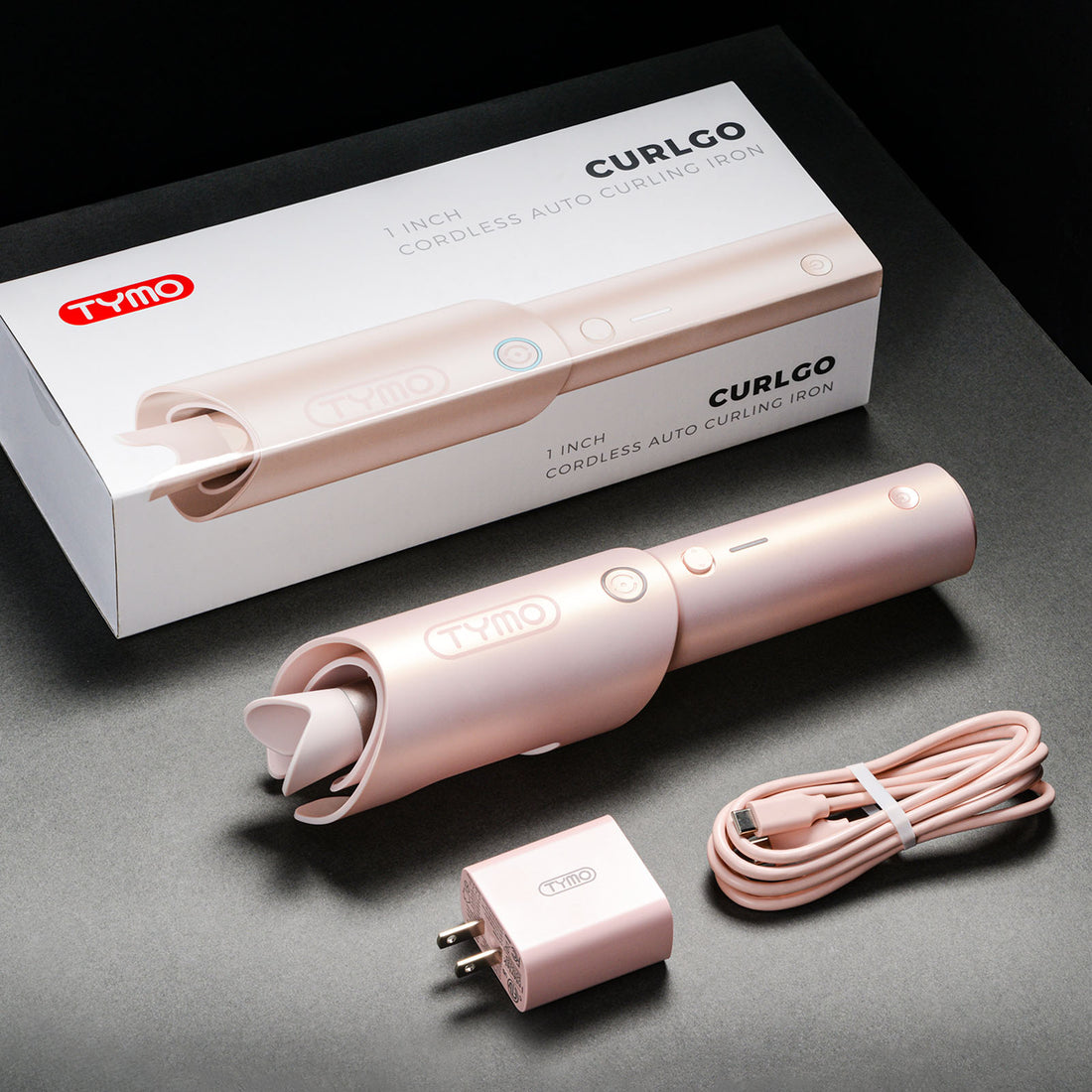 TYMO CURLGO PINK | Automatic Cordless Curling Iron - TYMO Beauty